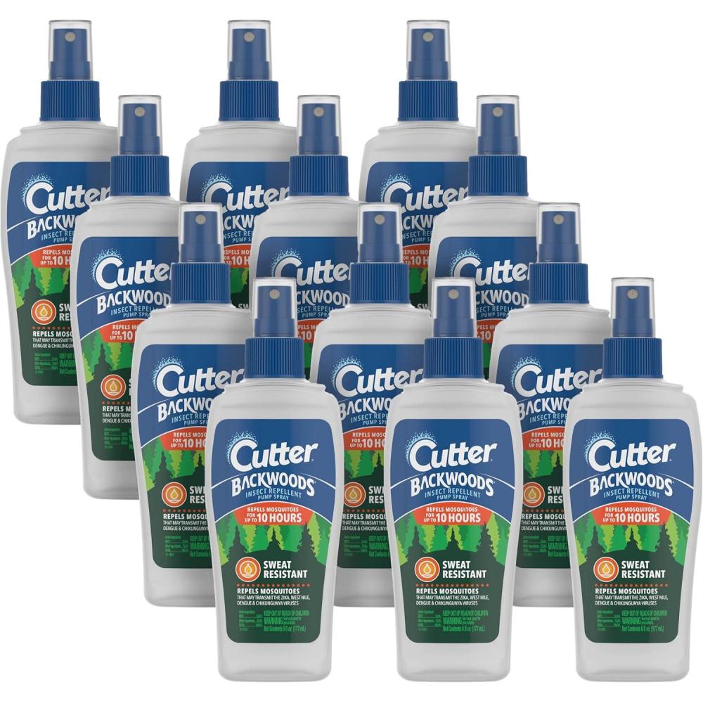 Cutter Insect Repellent Pump Spray, Backwoods, 12 Pack(12 Pack) - Cutter